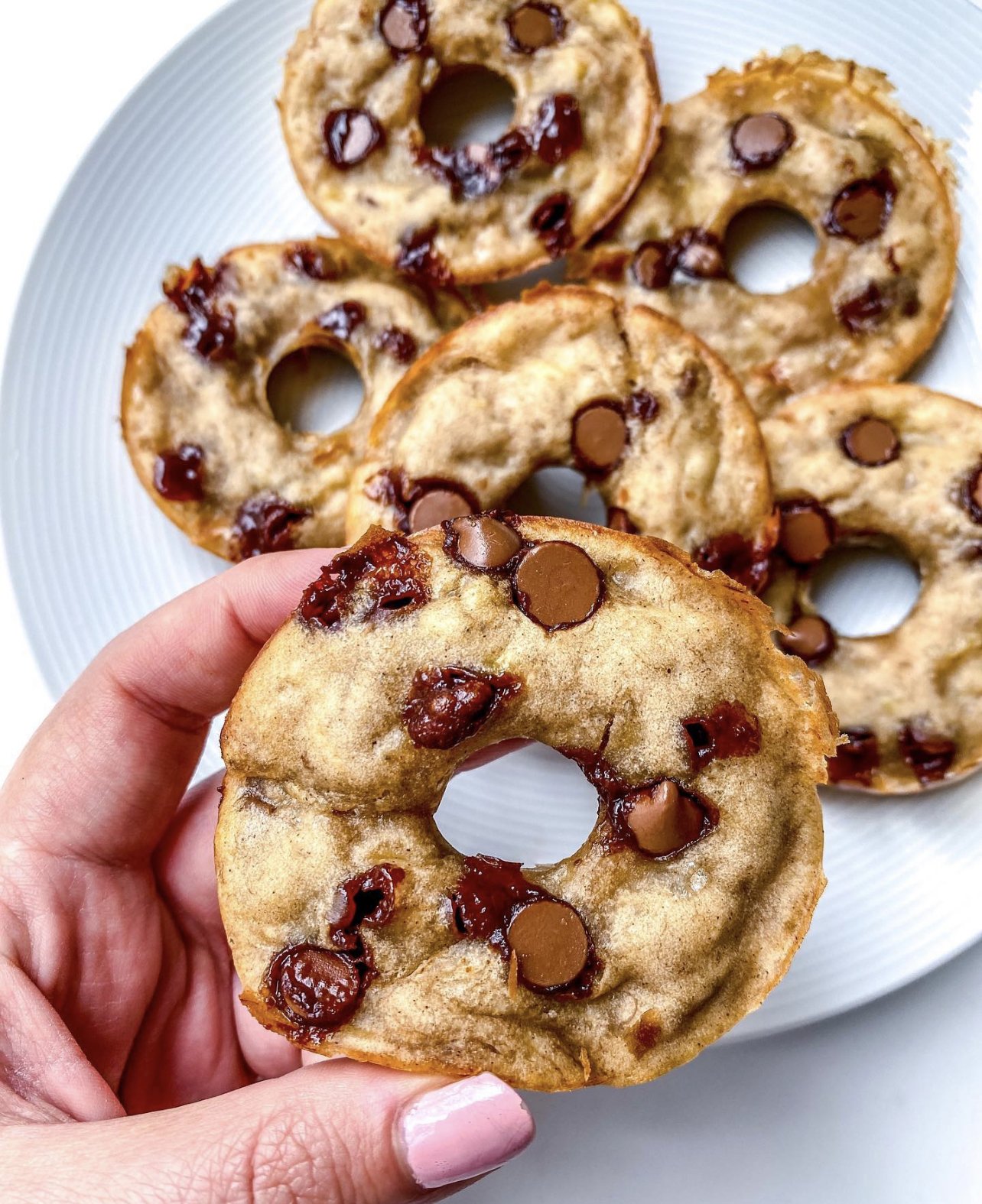 Healthy Banana Chocolate Chip Donuts Everything Delish