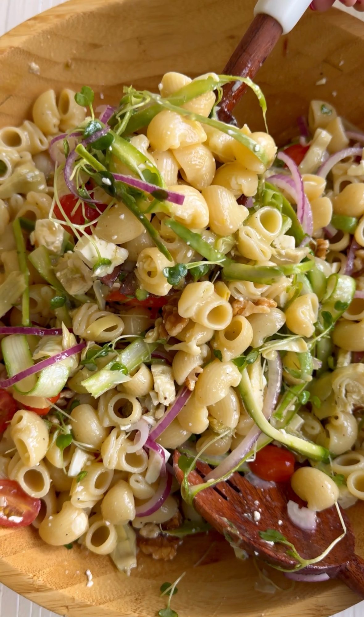 Spring Pasta Salad with Lemony Caper & Shallot Vinaigrette - Everything ...